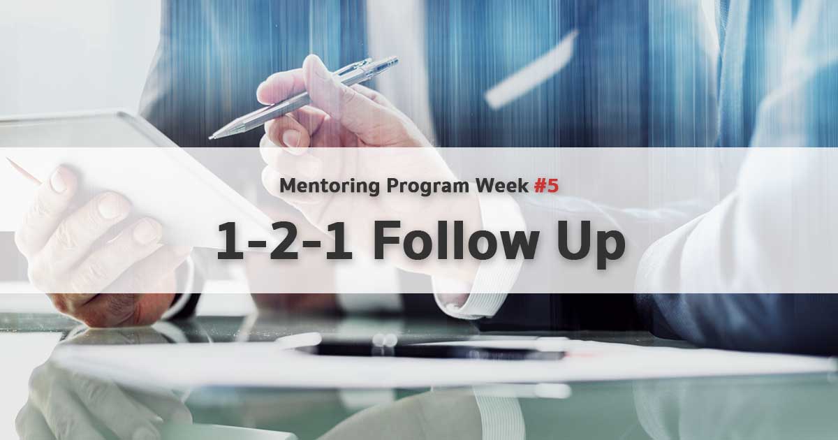 Mentoring Program Week #5 1-2-1 Follow Up - BNI Ocean, Chonburi, Thailand