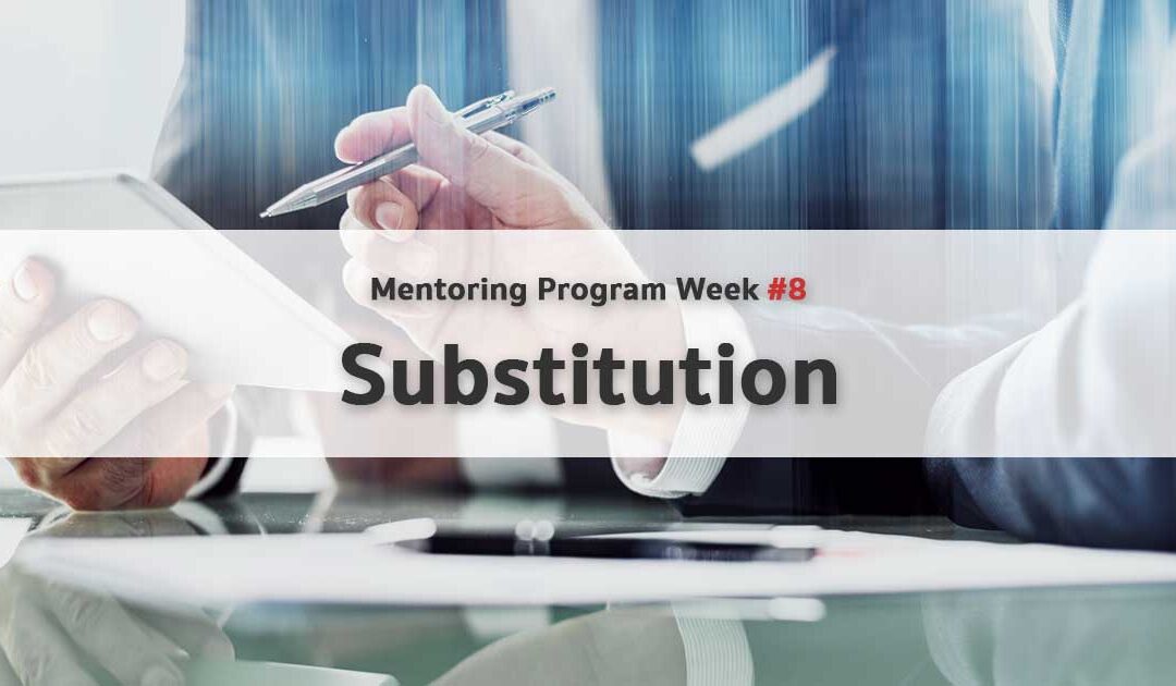 Mentoring Program Week #8 Substitution - BNI Ocean, Chonburi, Thailand